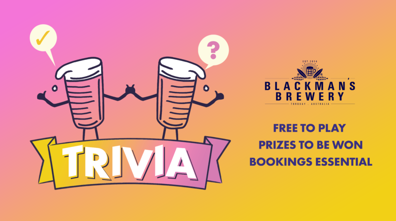 Trivia Banner | Blackman's Brewery